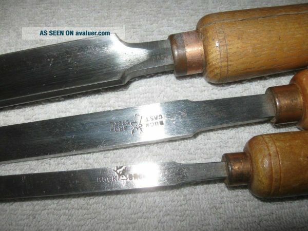 Vintage Buck Bros Cast Steel 7pc Lathe Wood Turning Carving Chisel ...