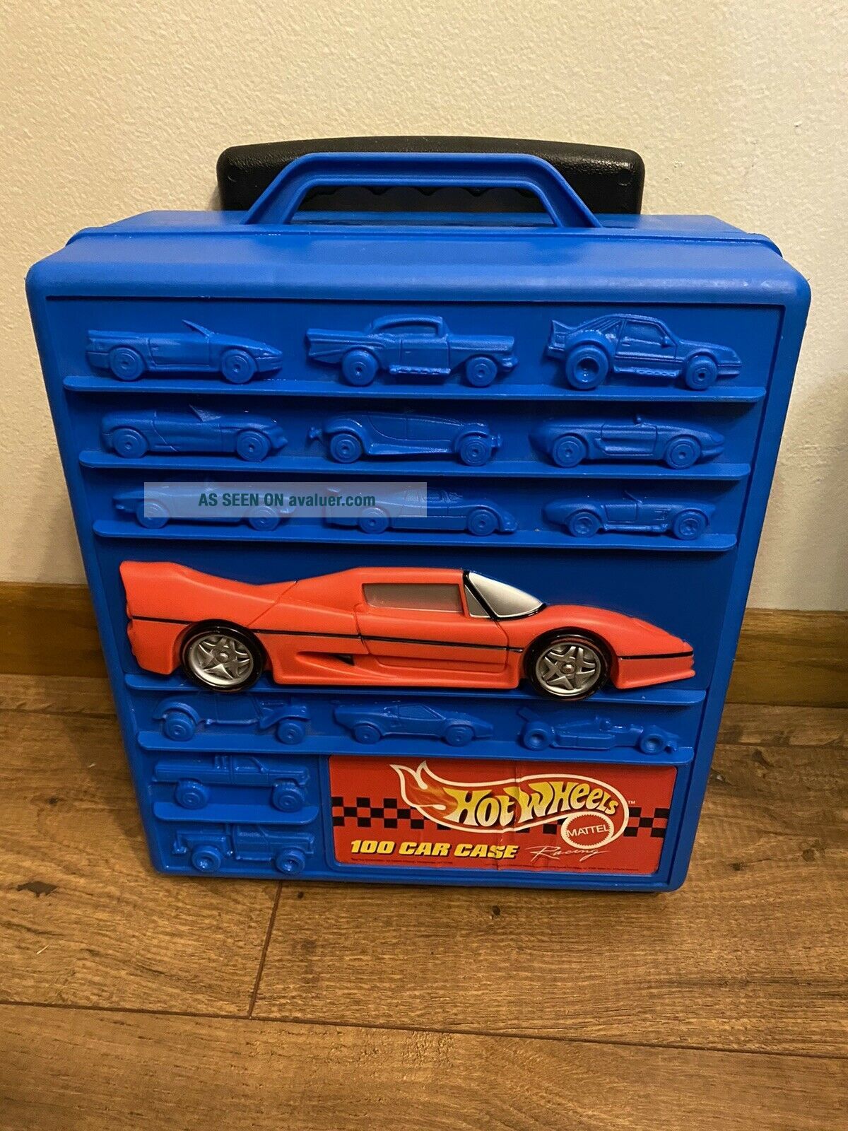 Vintage 1997 Mattel Hot Wheels Storage Case Pull Behind For 100 Cars ...