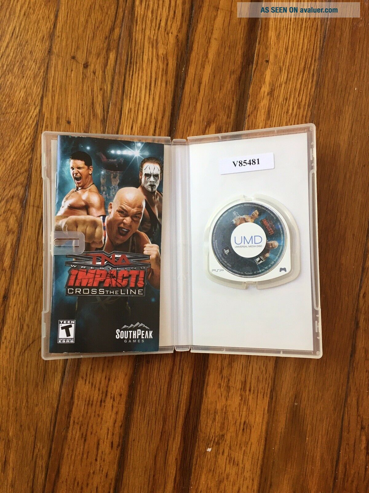 TNA Impact Cross The Line (Sony PSP, 2010) Complete CIB Rare | #51566442