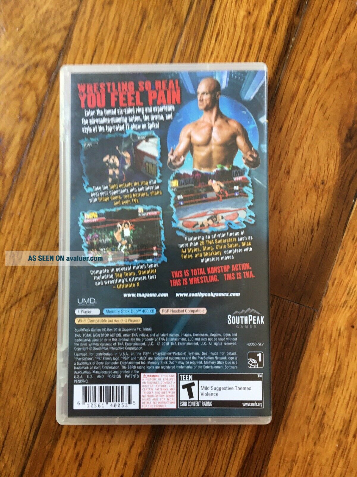 TNA Impact Cross The Line (Sony PSP, 2010) Complete CIB Rare | #51566442