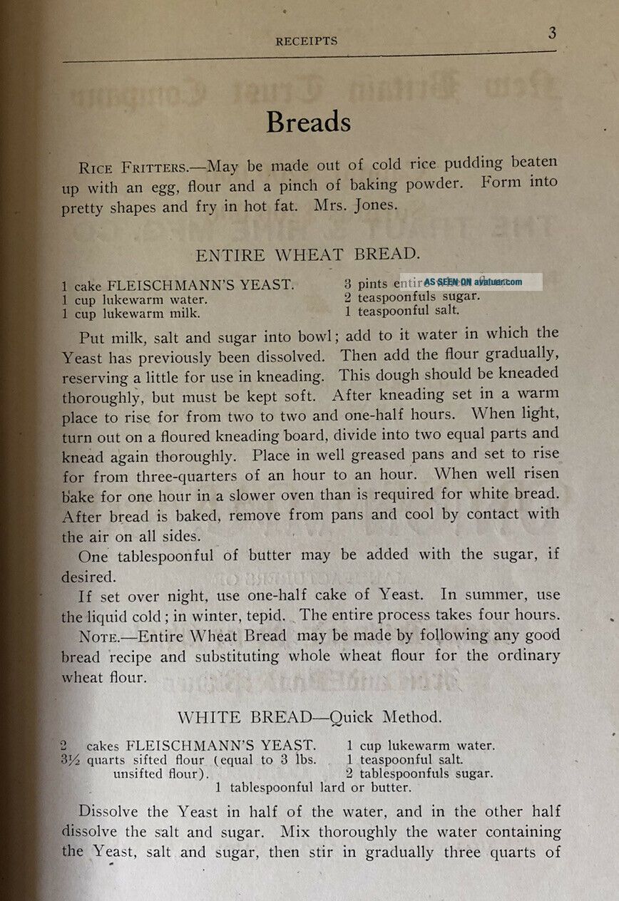 BRITAIN CT 1909 Cookbook Ladies Aid Society Of Stanley Memorial Church ...
