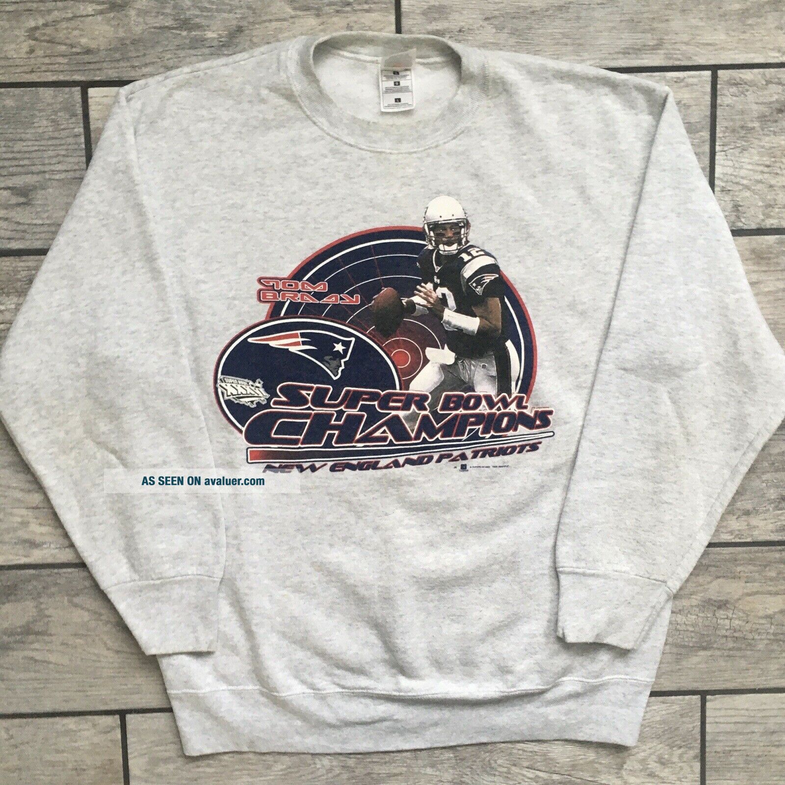 Vintage Tom Brady England Patriots 2002 Bowl Champions Portrait L Rare ...