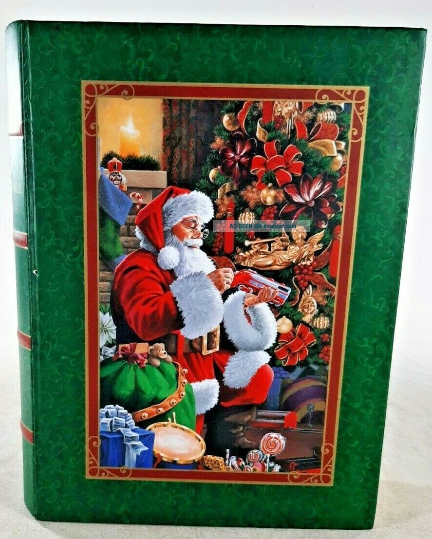 RARE ' TWAS THE NIGHT BEFORE CHRISTMAS NESTING STORAGE BOOK BOX | #51590576