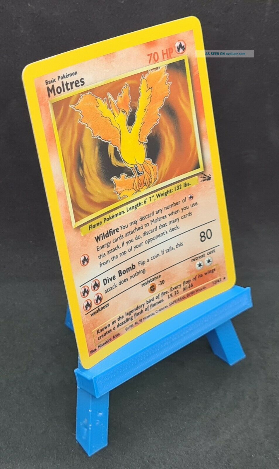 Moltres 12/62 Holo Rare 1999 Fossil POKEMON CARD - WoTC - Ex To NM ...