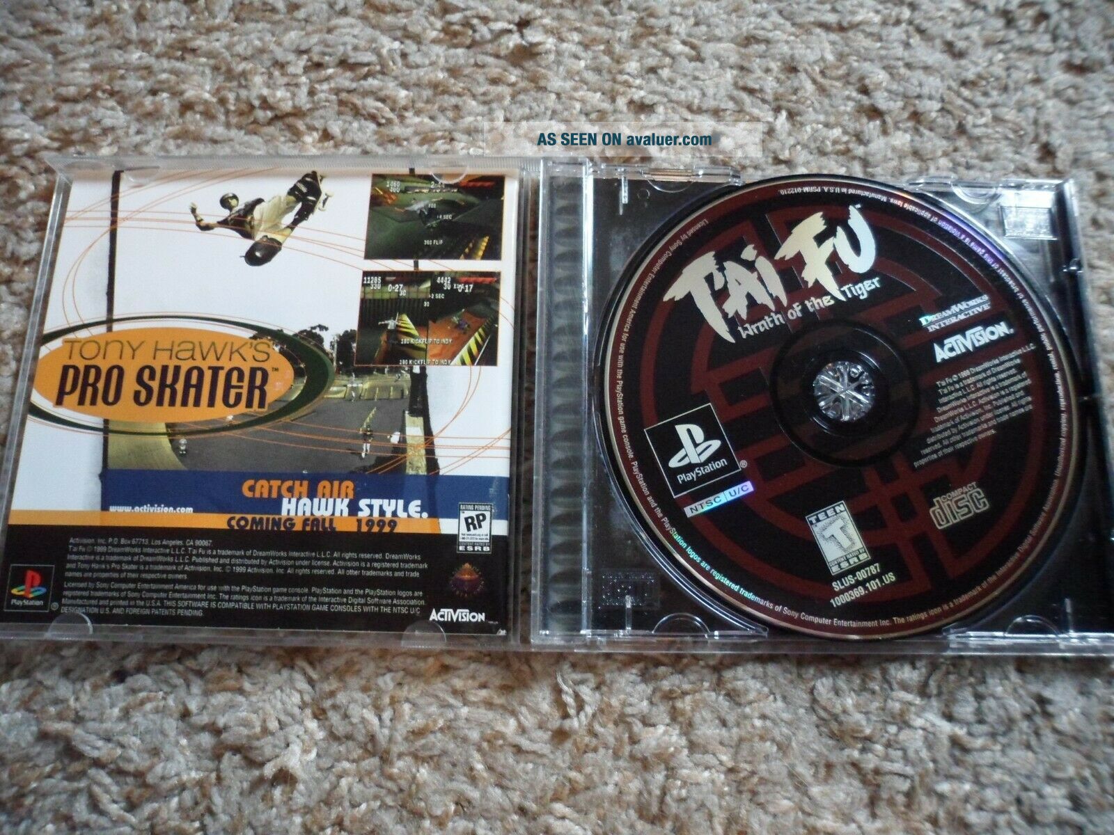 Tai Fu: Wrath Of The Tiger PlayStation 1, 1999 PS1 CIB COMPLETE RARE ...