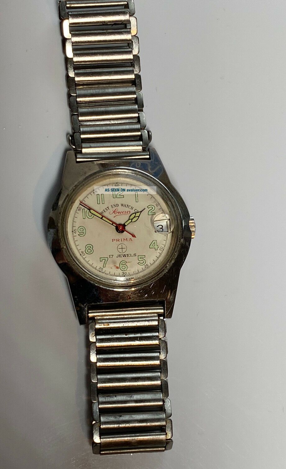 Antique Rare VINTAGE WEST END WATCH PRIMA AUTOMATIC 17 JEWELS | #51665751