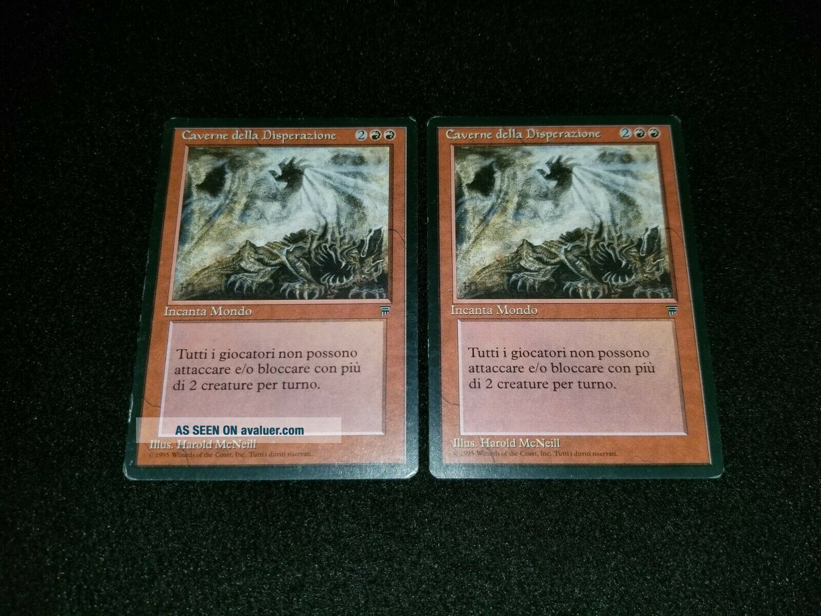MTG 1x Legends Red Rare MP Italian FBB Caverns Of Despair - Reserved ...