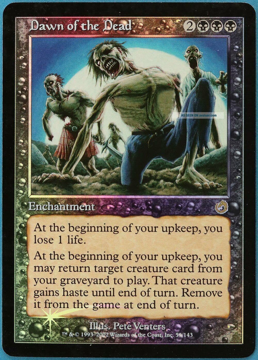Dawn Of The Dead FOIL Torment PLD Black Rare MAGIC CARD (ID 182103 ...