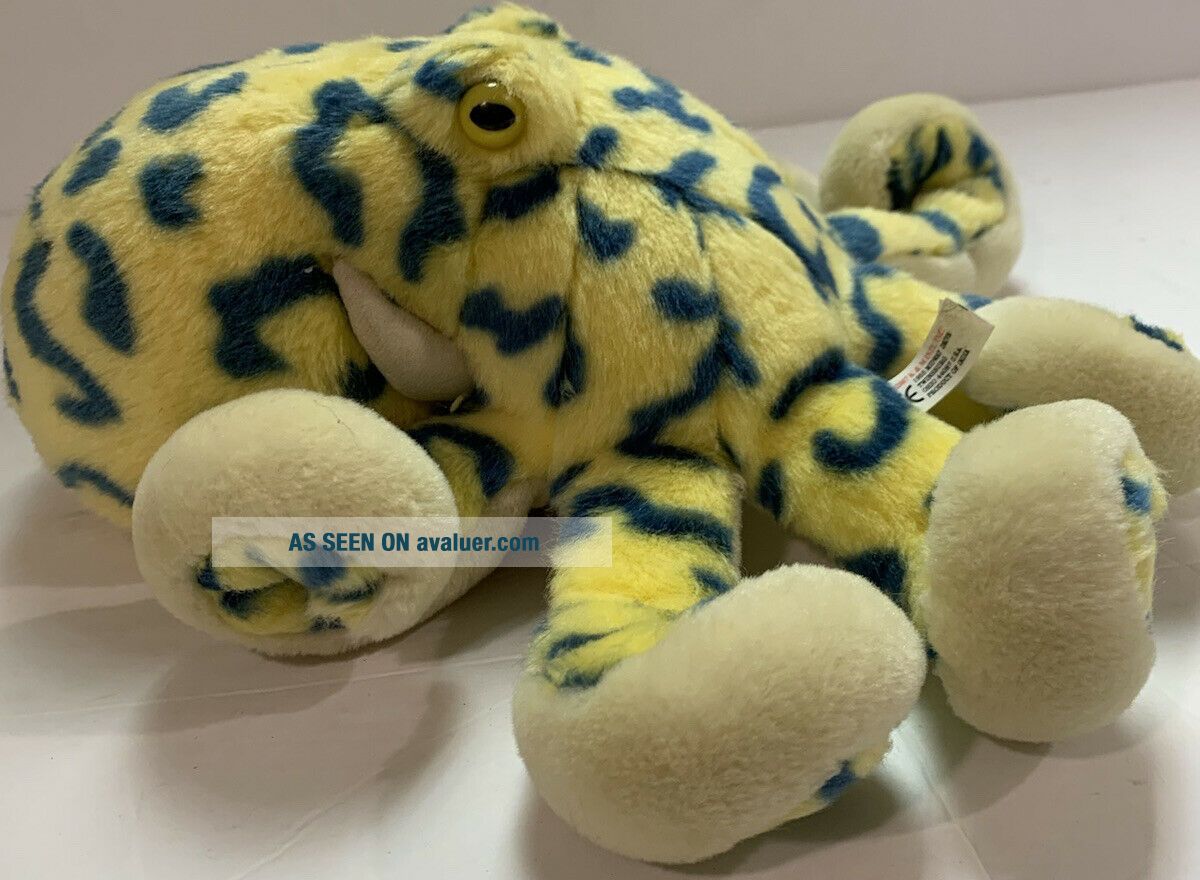 K&M International Wild Republic 9” Giant Squid Octopus Yellow Blue Rare ...