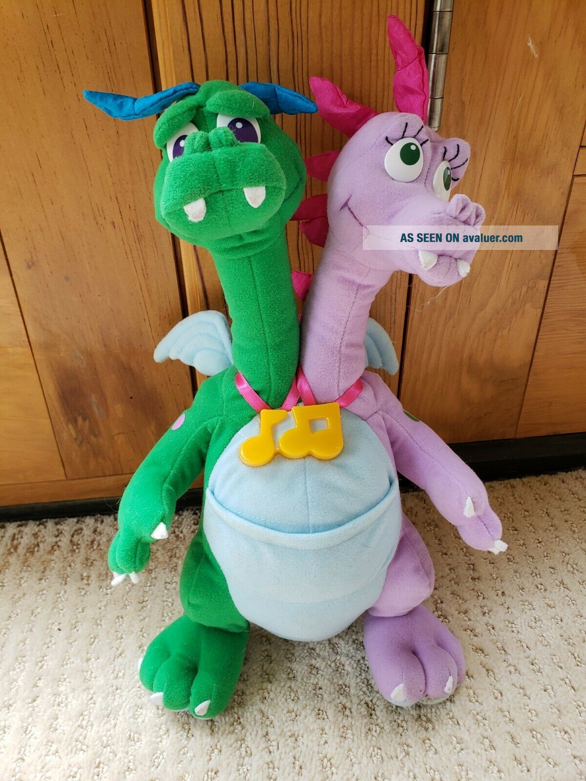Vintage 1999 Playskool Dragon Tales Talking Light Up Zak Wheezie Plush ...