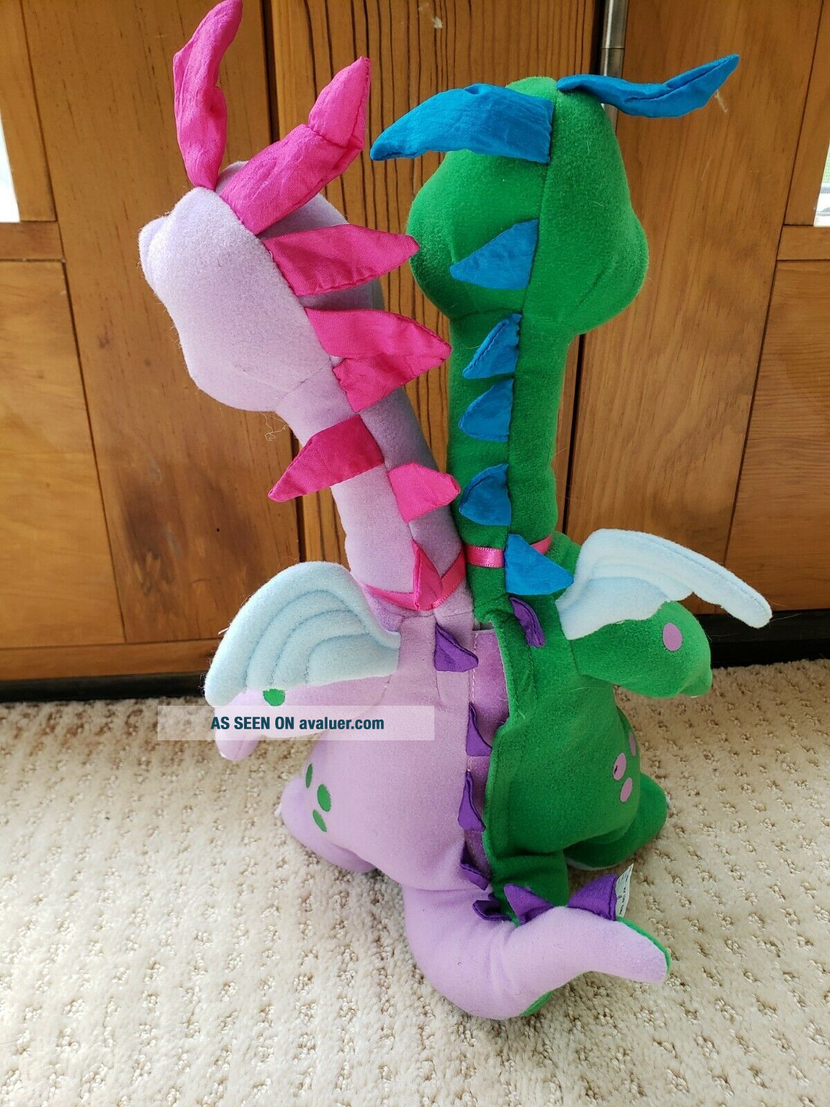 Vintage 1999 Playskool Dragon Tales Talking Light Up Zak Wheezie Plush ...