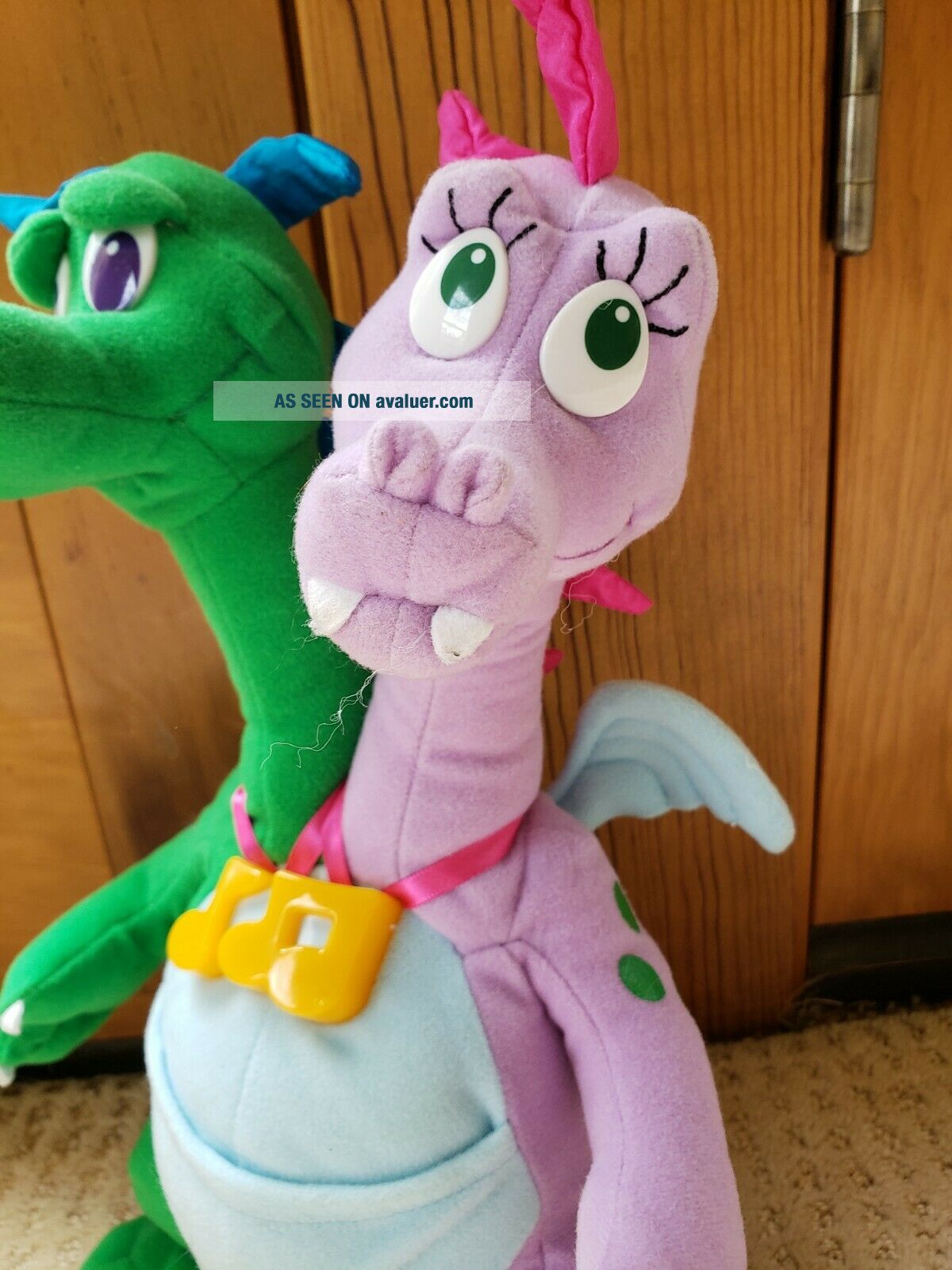 Vintage 1999 Playskool Dragon Tales Talking Light Up Zak Wheezie Plush ...