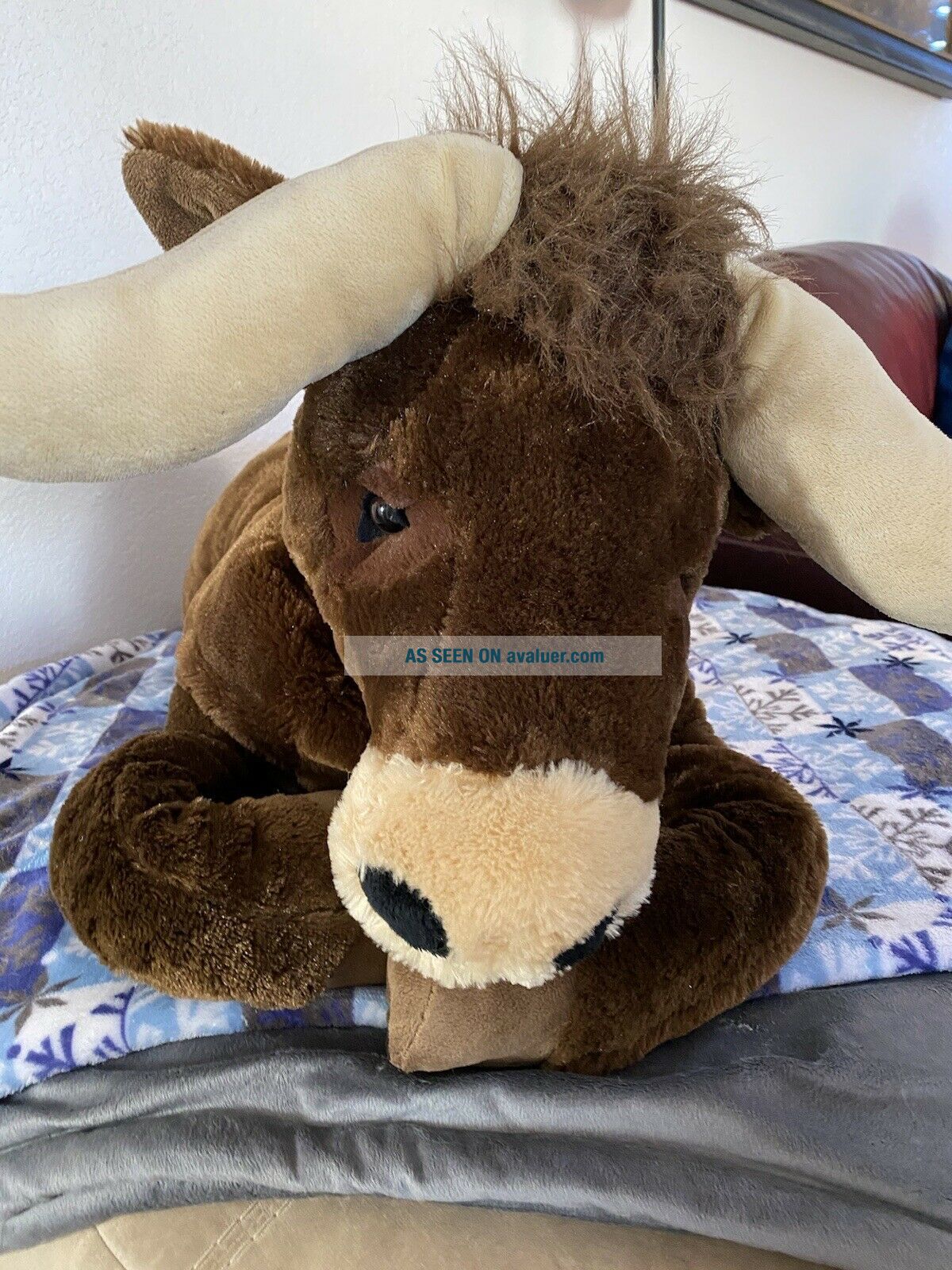 Plush Stuffed Animal Giant Hug Fun XL Brown Large Toy Ox Limited ...