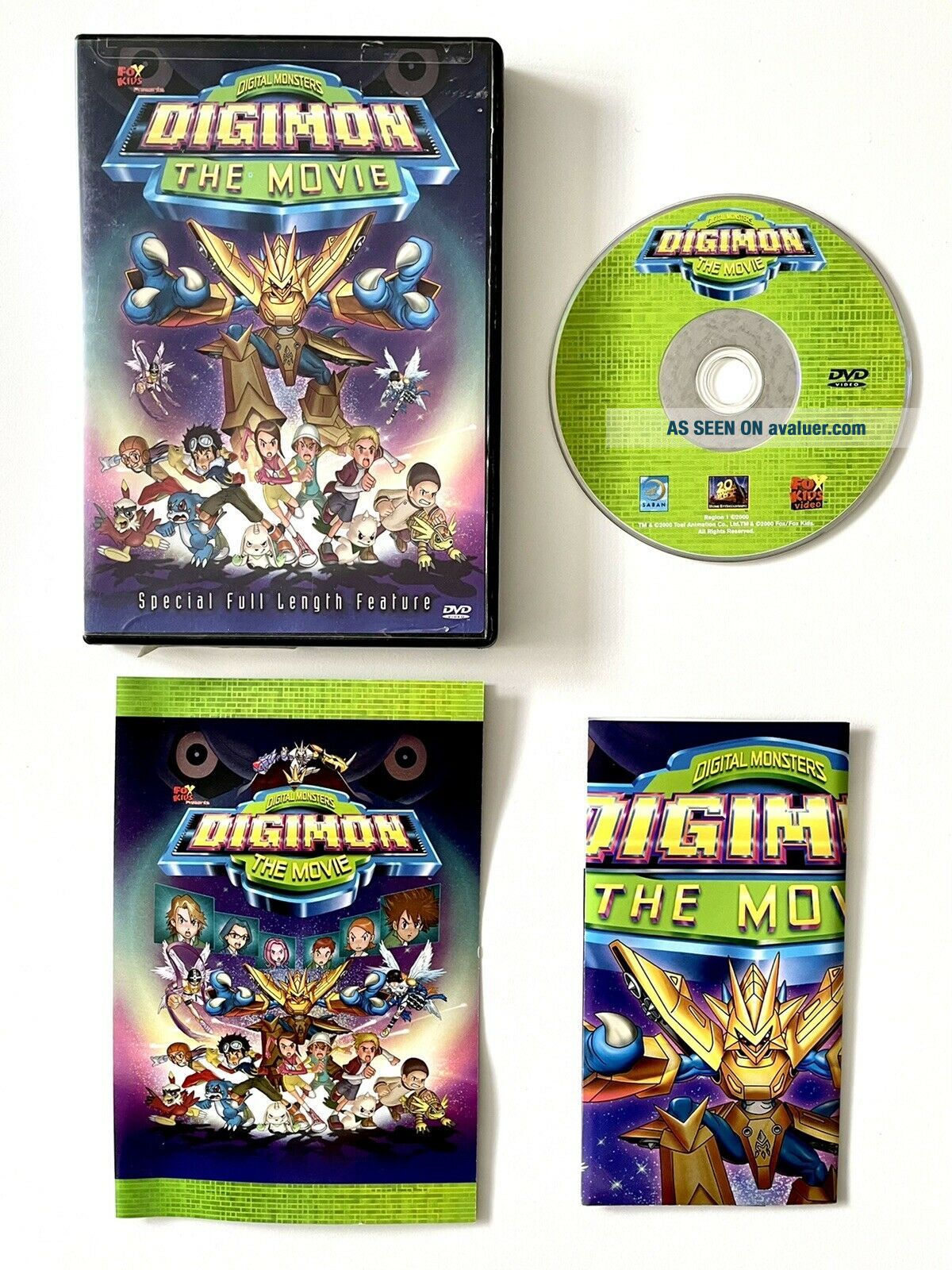 Digimon The Movie DVD Rare OOP Region 1 NTSC W/ Insert AND Poster ...
