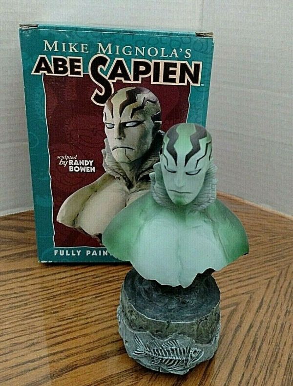Abe Sapien Fully Painted Mini - Bust/Mike Mignola/Hellboy/Limited 290 ...