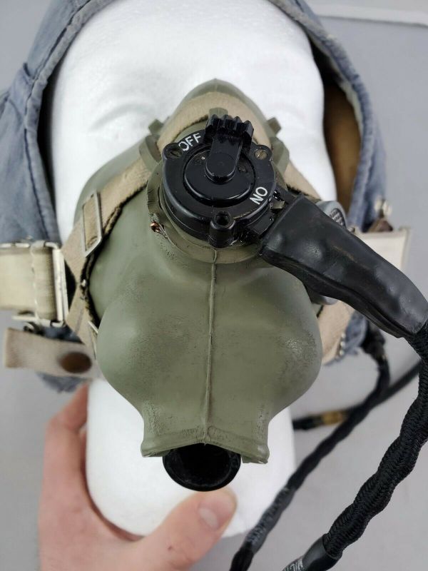 Vintage Royal Air Force RAF Military Fighter Pilot Helmet Type G W/ H ...