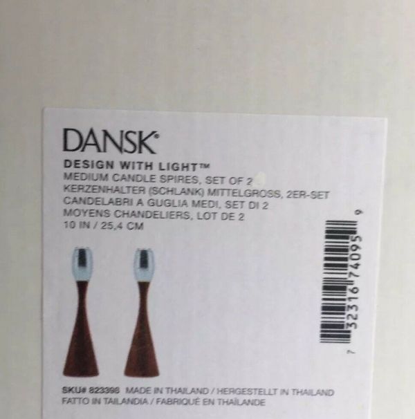 Dansk Design With Light Medium Candlesticks Spires Danish Mod Mid ...