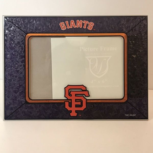 Art Glass Picture Frame SF GIANTS Baseball MLB The Memory Company Gift ...