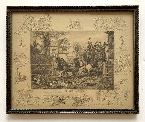 Frank Paton (British) - Vintage Pencil Signed Etching " The Good Old ...