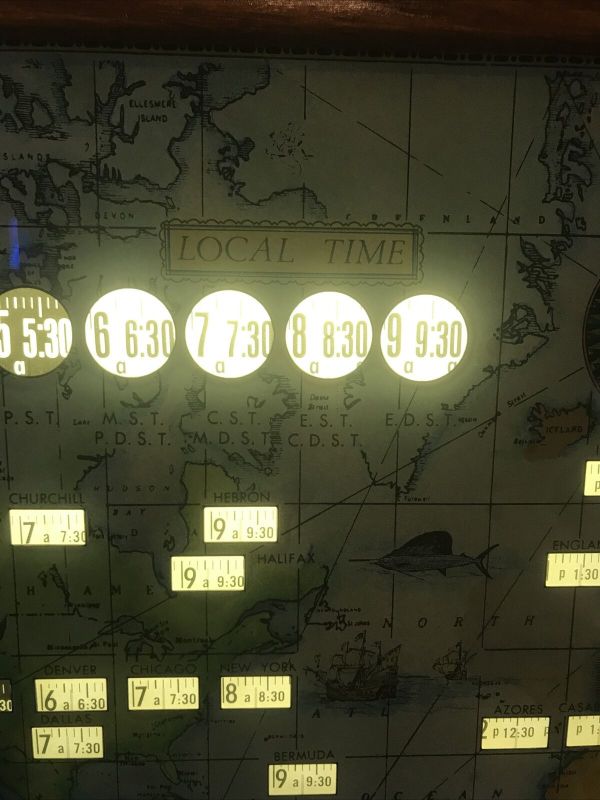 Howard Miller World Time Zones Wall Clock. Lights Up And Runs | #51971092