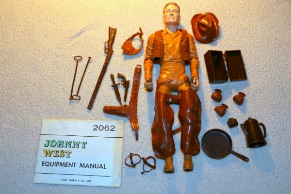Vintage Marx Johnny West Action Figure With Accessories | #52297525