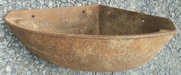 Antique Cast Iron Horse Cattle Feed Water Corner Trough Buch ...