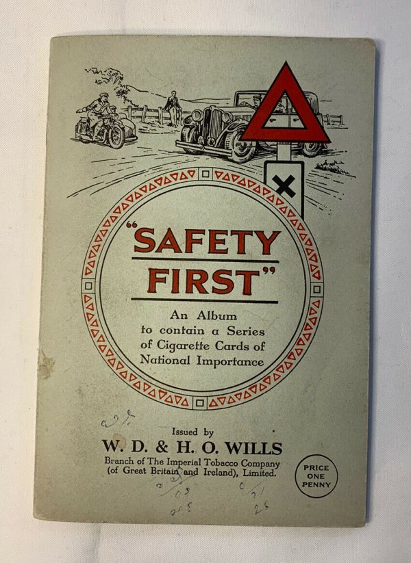 Vintage Wills Cigarette Cards An ALBUM Road SAFETY FIRST GB Complete ...