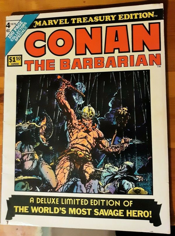 CONAN THE BARBARIAN Marvel Treasury Edition 4 Barry Smith Art Over ...