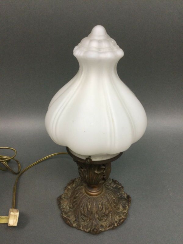 Pair Antique Victorian Early Cast Iron Wall Table Sconce French Lights ...