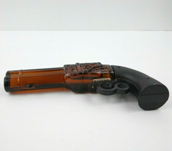 Amber Glass Decanter Vintage Avon Wild Country Shooter Gun After Shave ...