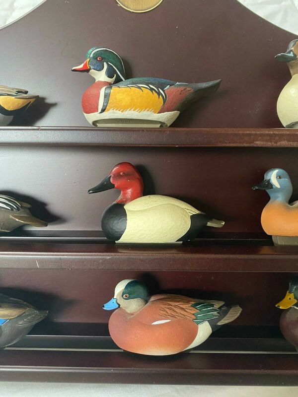 9 Ducks Unlimited Jett Brunet Miniature Canvasback Mini Decoy Set Shelf ...