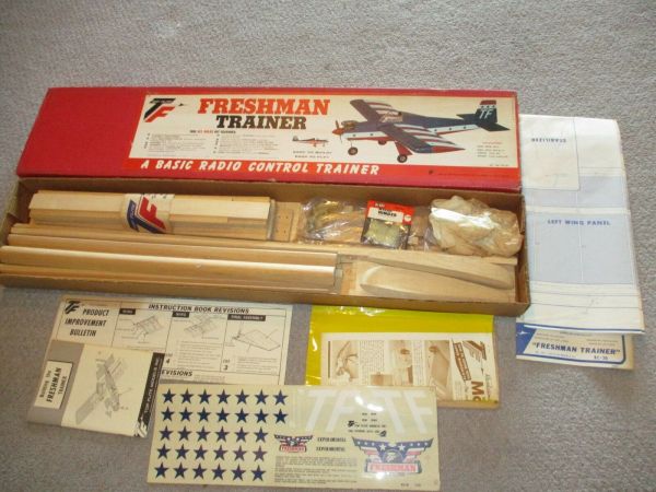 Vintage 1977 Top Flite Freshman Trainer Unbuilt Balsa Airplane Model ...