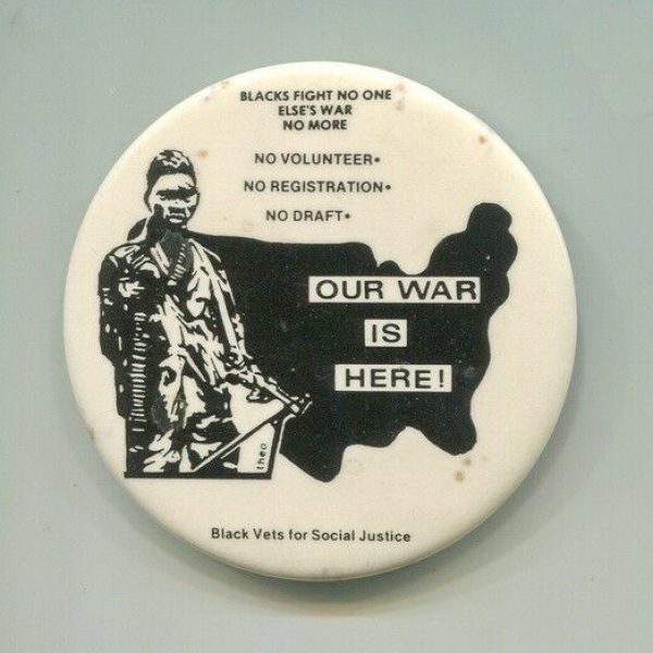 1970s BLACK VETS SOCIAL JUSTICE Vietnam War Civil Rights Anti Draft ...
