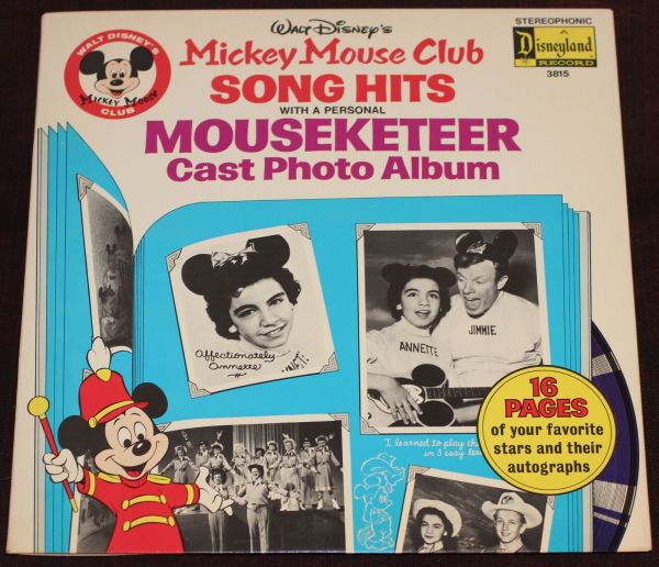 Annette Funicello Personal Property Mouseketeer Cast Photo Album LP ...