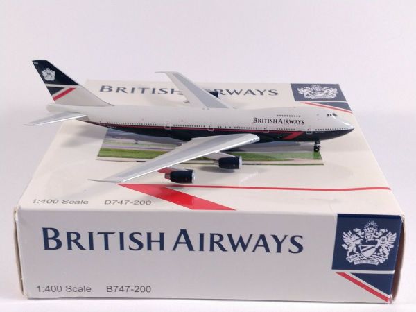 BRITISH AIRWAYS Landor Boeing 747 - 200 Metal Model 1:400 Scale Big ...