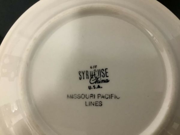 Missouri Pacific Railroad China The Eagle Pattern Two 6 - 3/8” Small ...