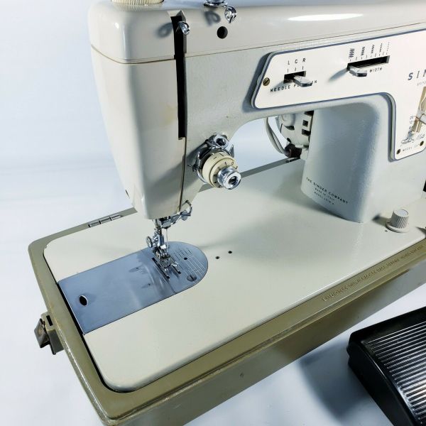 Vintage Heavy Duty Singer Sewing Machine Model 237 Fashion Mate W ...