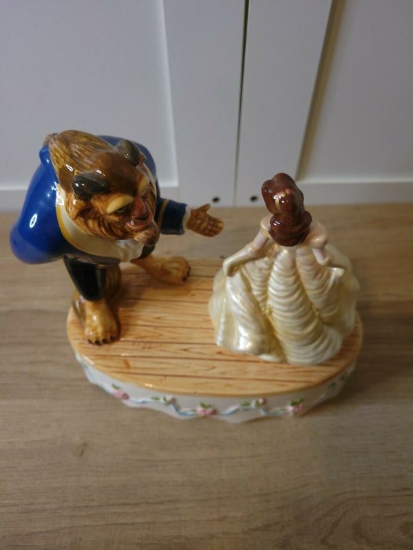 Disney ' S Beauty And The Beast Porcelain Music Box, MIB Made By Schmid ...