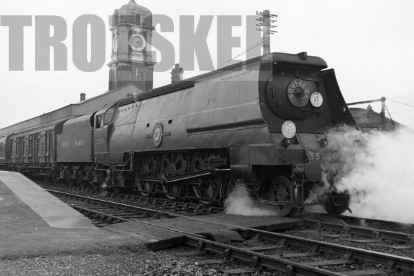 Negative BR British Railways Steam Loco 35020 Bibby Line Southampton ...