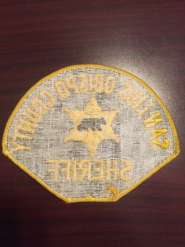 Old Style San Luis Obispo County California Sheriff Police Patch ...