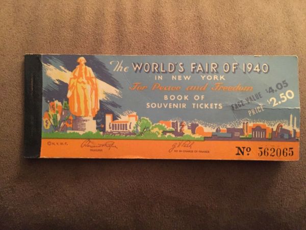 1939/40 - YORK WORLDS FAIR - TICKET BOOK - MANY TICKETS INSIDE | #52550175