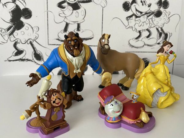 Disney Store Beauty And The Beast 6 Figure Set | #52575544