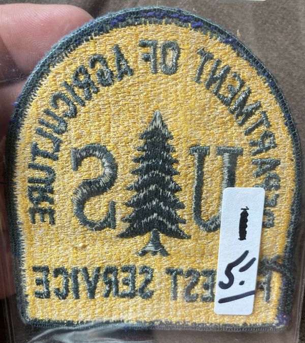 VINTAGE DEPARTMENT OF AGRICULTURE US FOREST SERVICE CLOTH PATCH | #52604599