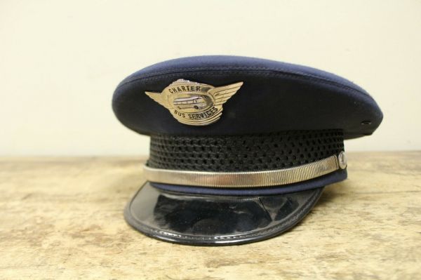 Vintage Motor Coach Charter BUS Driver Attendant Hat W/ Pin | #52593419