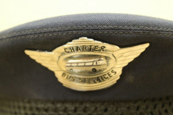 Vintage Motor Coach Charter BUS Driver Attendant Hat W/ Pin | #52593419