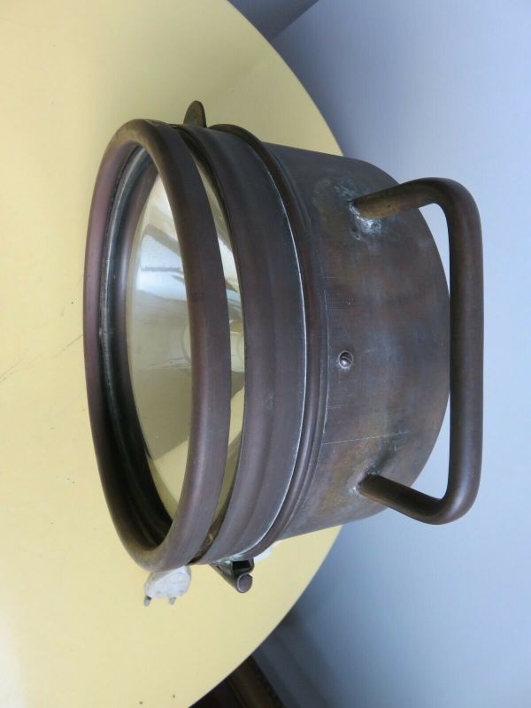 LAMPADA DA SEGNALAZIONE MARINA MILITARE O FERROVIE STATO Faro Ottone ...