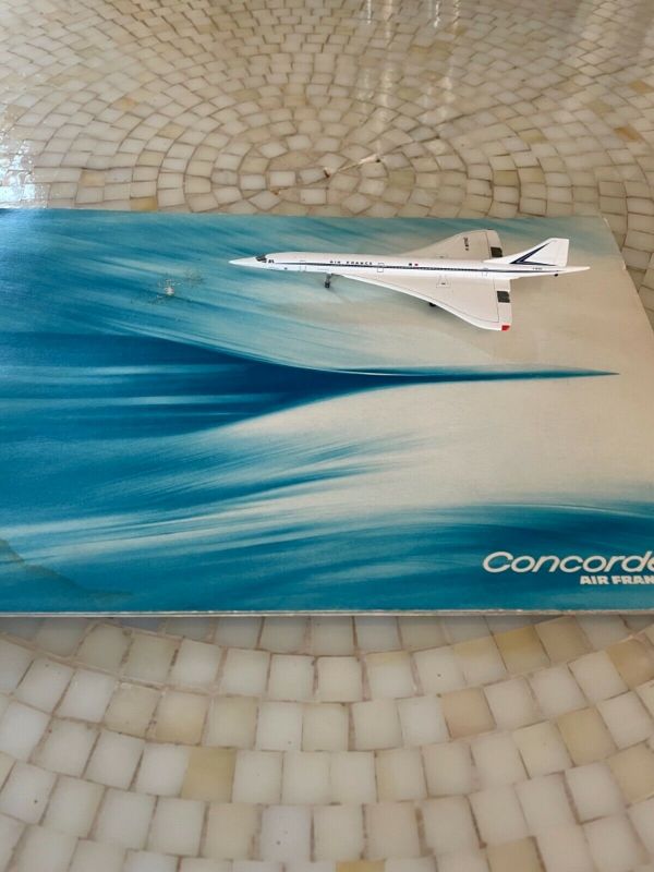 Very Rare French Air France Concorde Brochure With 1:400 Model Concorde ...