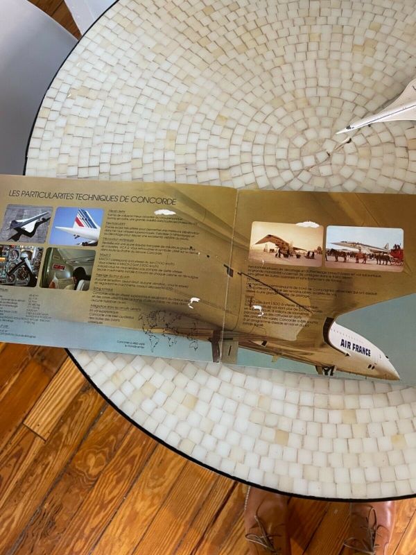 Very Rare French Air France Concorde Brochure With 1:400 Model Concorde ...