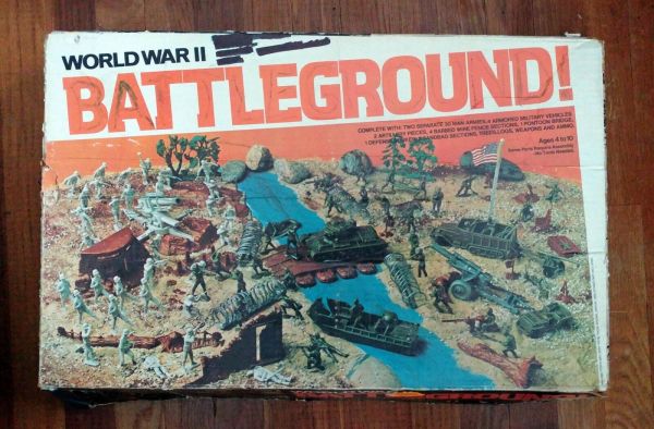 Vintage Marx World War II Battleground Playset 4204 1978 Made In USA ...
