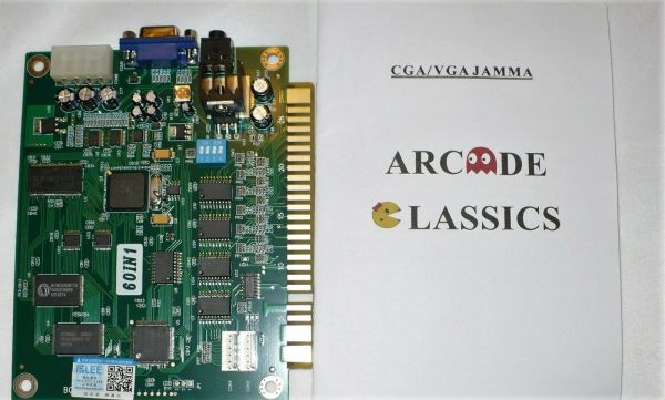 BLEE Classical Arcade Video Game 60 In 1 PCB Jamma Board For CGA VGA ...